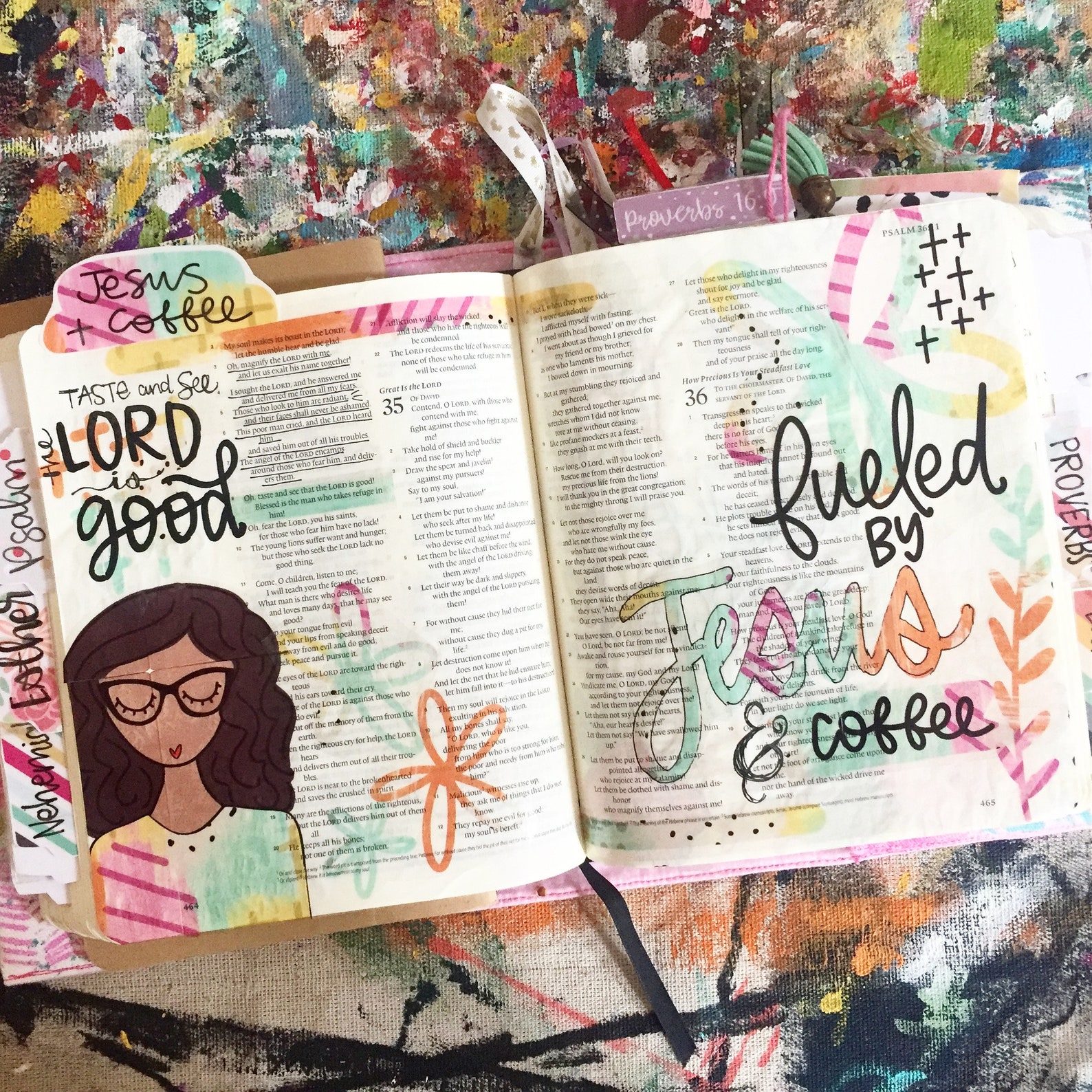 Jesus and Coffee, Bible Journaling Printable, Digital Print, All I Need ...