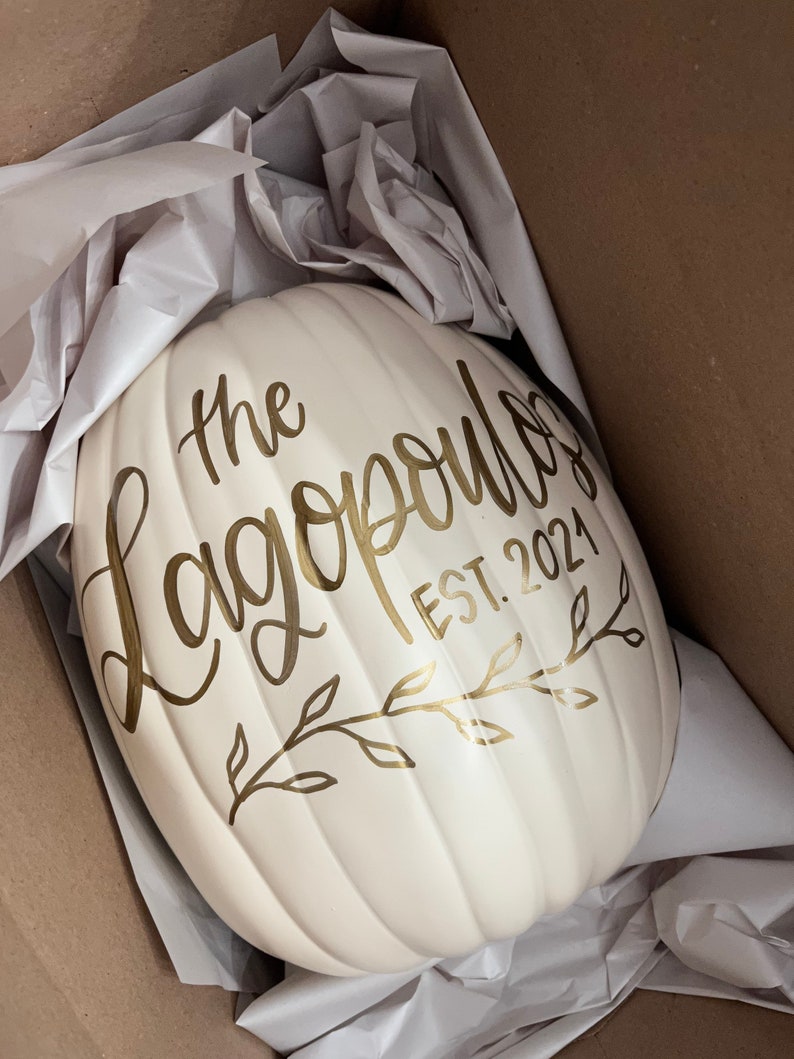 Personalized Pumpkin Fall Pumpkin Decor Custom Pumpkins - Etsy