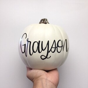 Personalized Pumpkin Fall Pumpkin Decor Custom Pumpkins - Etsy