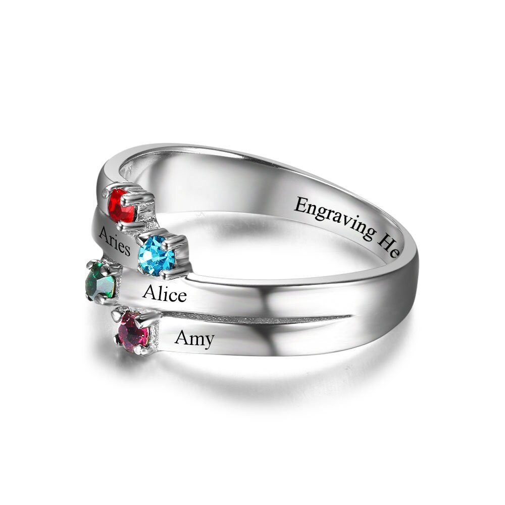 Sterling Silver Personalized Engravable Ring JEWJORI102507 - Etsy