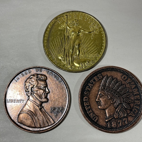 Oversized Coins - Etsy