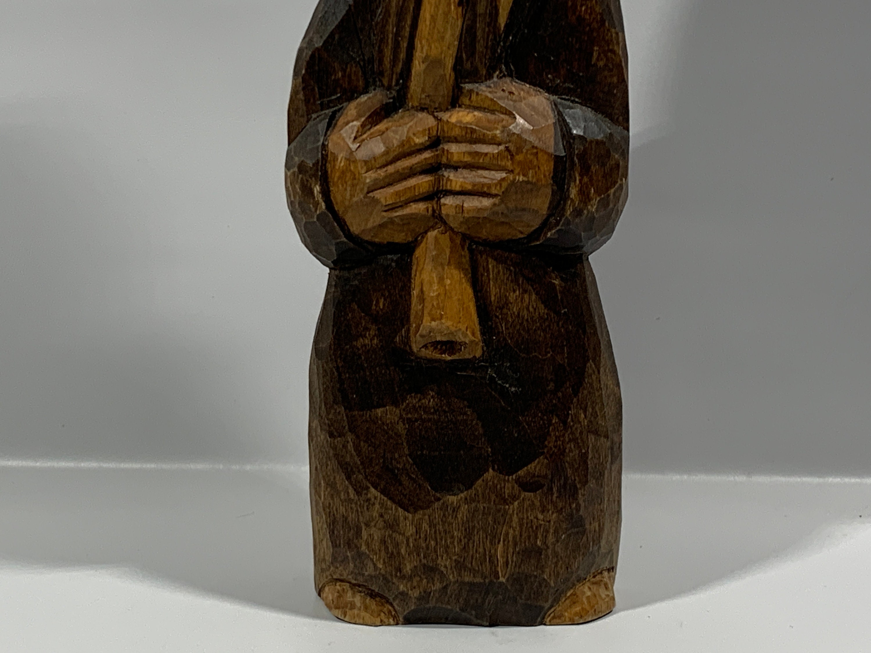 Hand-carved Wood Man Playing Instrument Greek or Mediterranean | Etsy