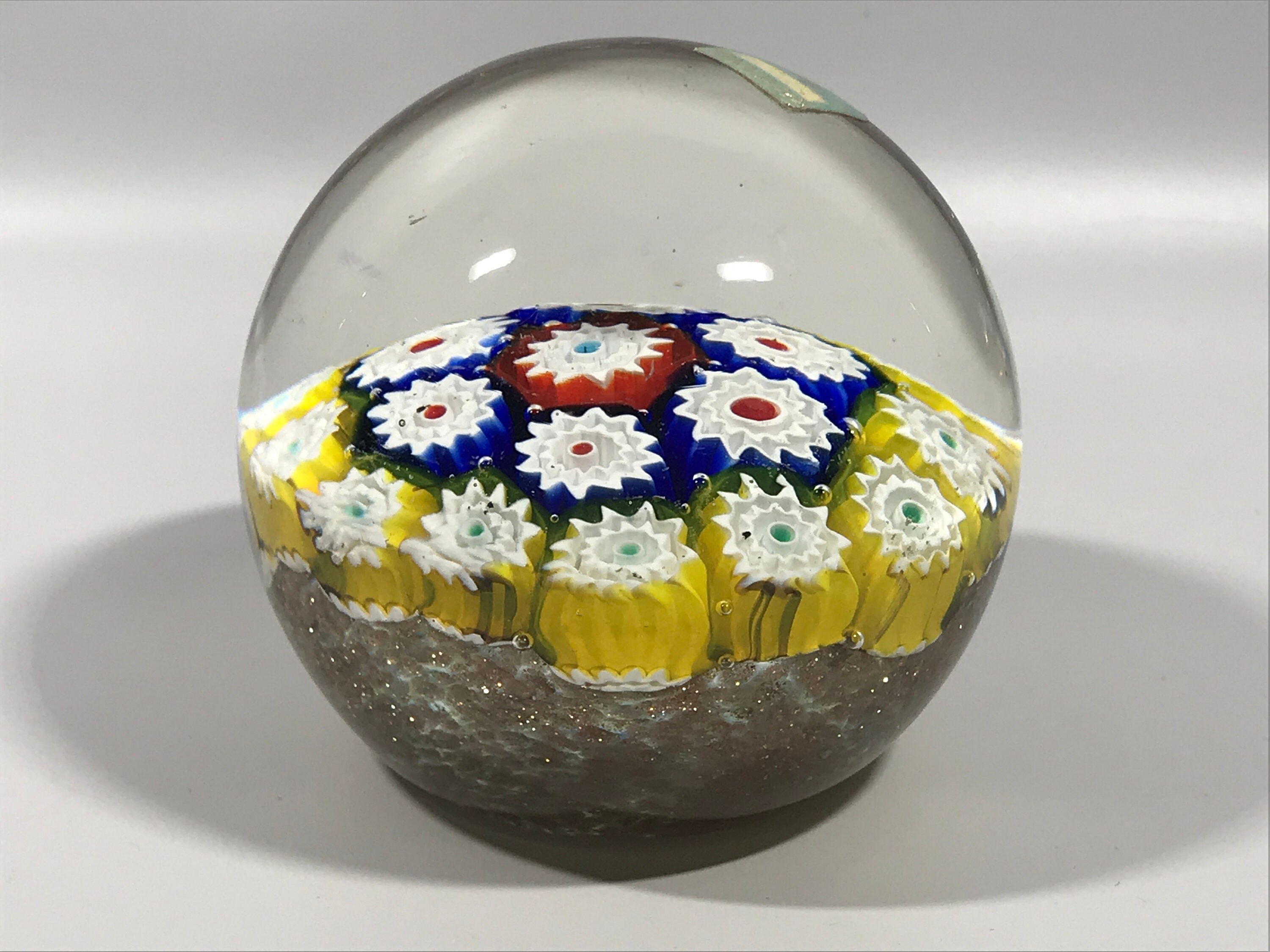Murano Millefiori Glass Paperweight Original Sticker | Etsy