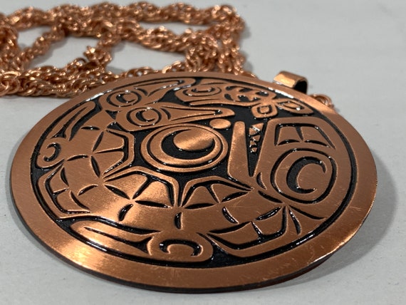 Bell Trading Post Copper Medallion on Copper Chain - Gem