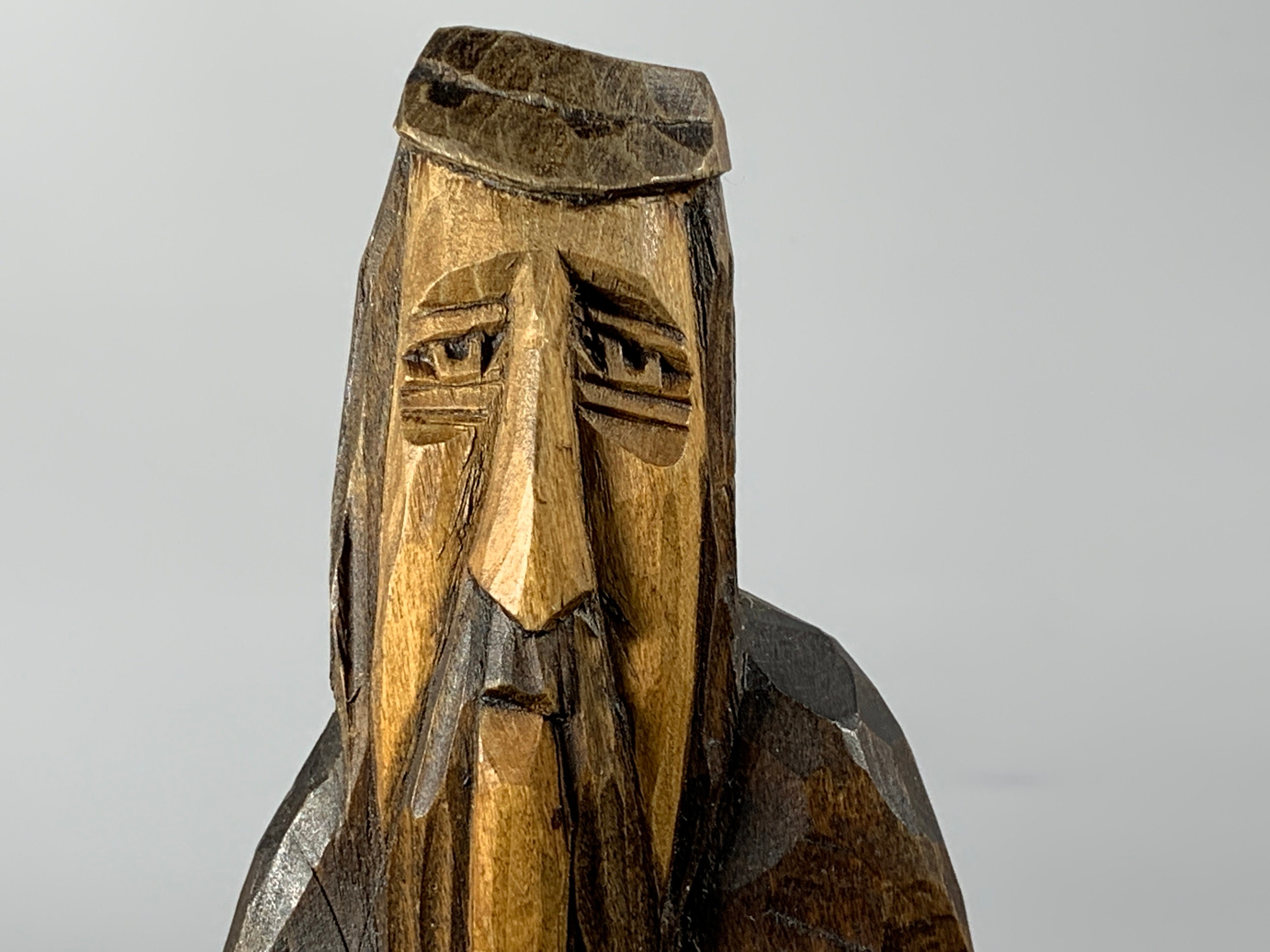 Hand-carved Wood Man Playing Instrument Greek or Mediterranean | Etsy