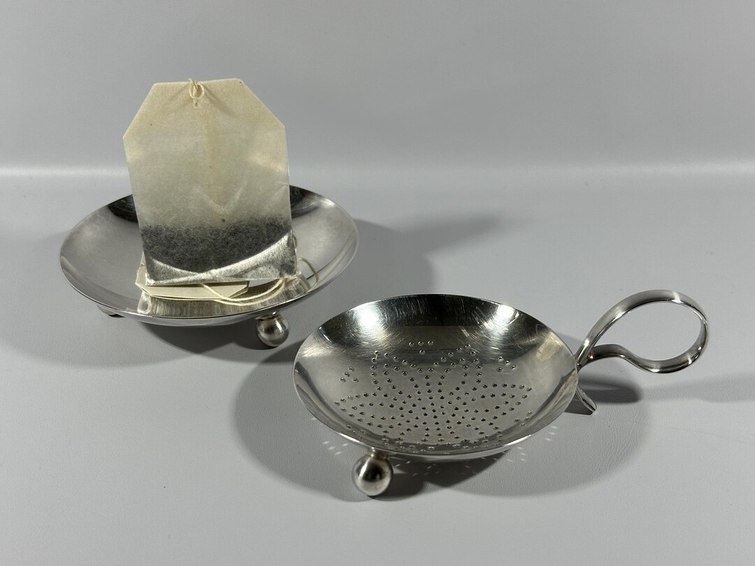 Vintage WMF Tea Bag Strainer With Coaster - Etsy