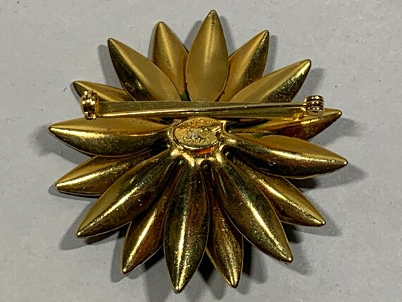 Original by Robert Green Enamel Flower Brooch - Gem