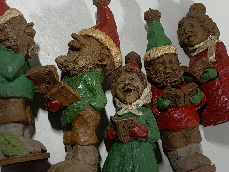 Thomas Clark Mini Gnomes Carolers Set - Etsy