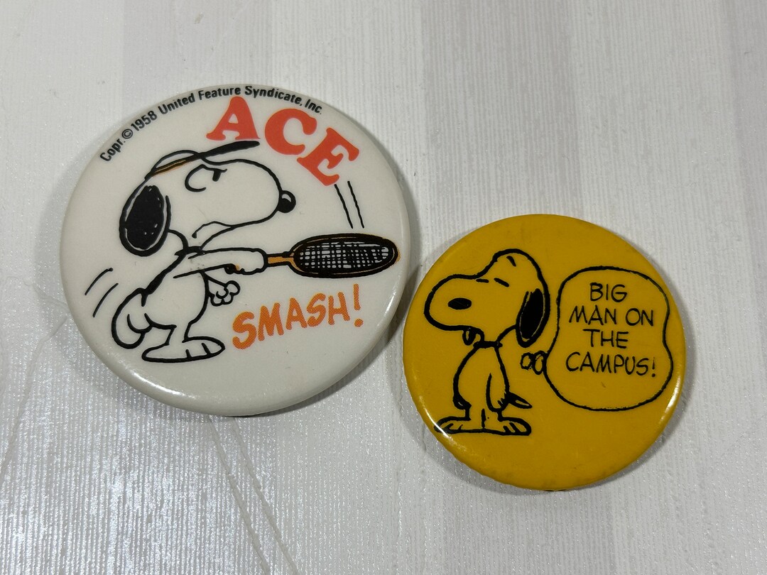 Vintage Snoopy Buttons ONE Available - Etsy