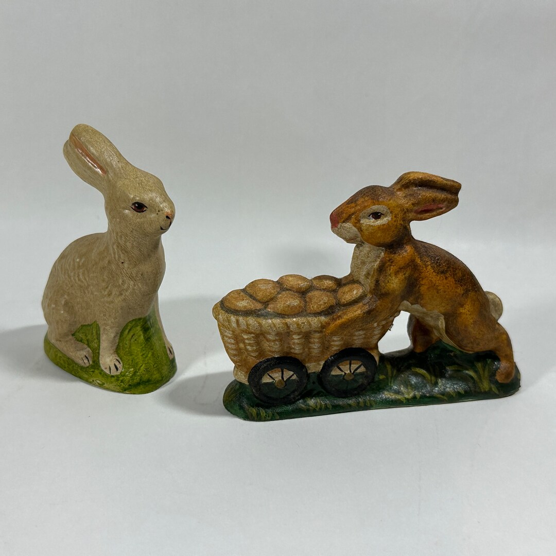 Vaillancourt Chalkware Rabbits #654 #724 Sold Individually - Etsy