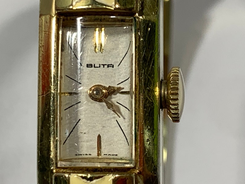 Vintage Blita Swiss Made Enamel and Gold Plated Watch Clamp - Etsy