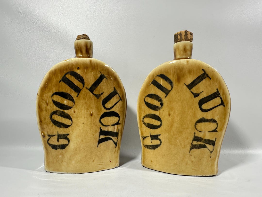 German Ceramic Horseshoe Flasks Sold Individually - Etsy
