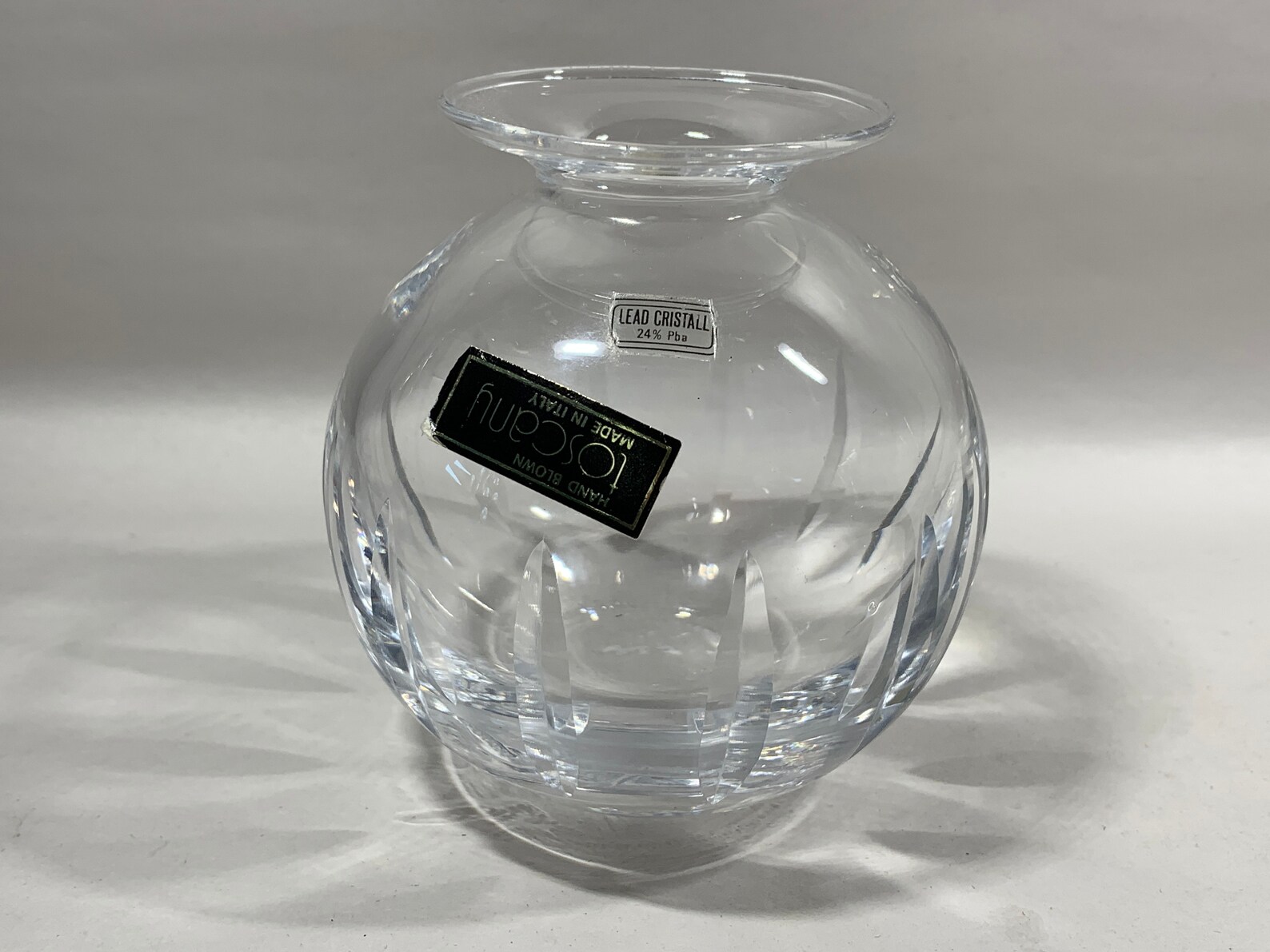 Toscany Hand-blown Lead Crystal Vase Made in Italy - Etsy