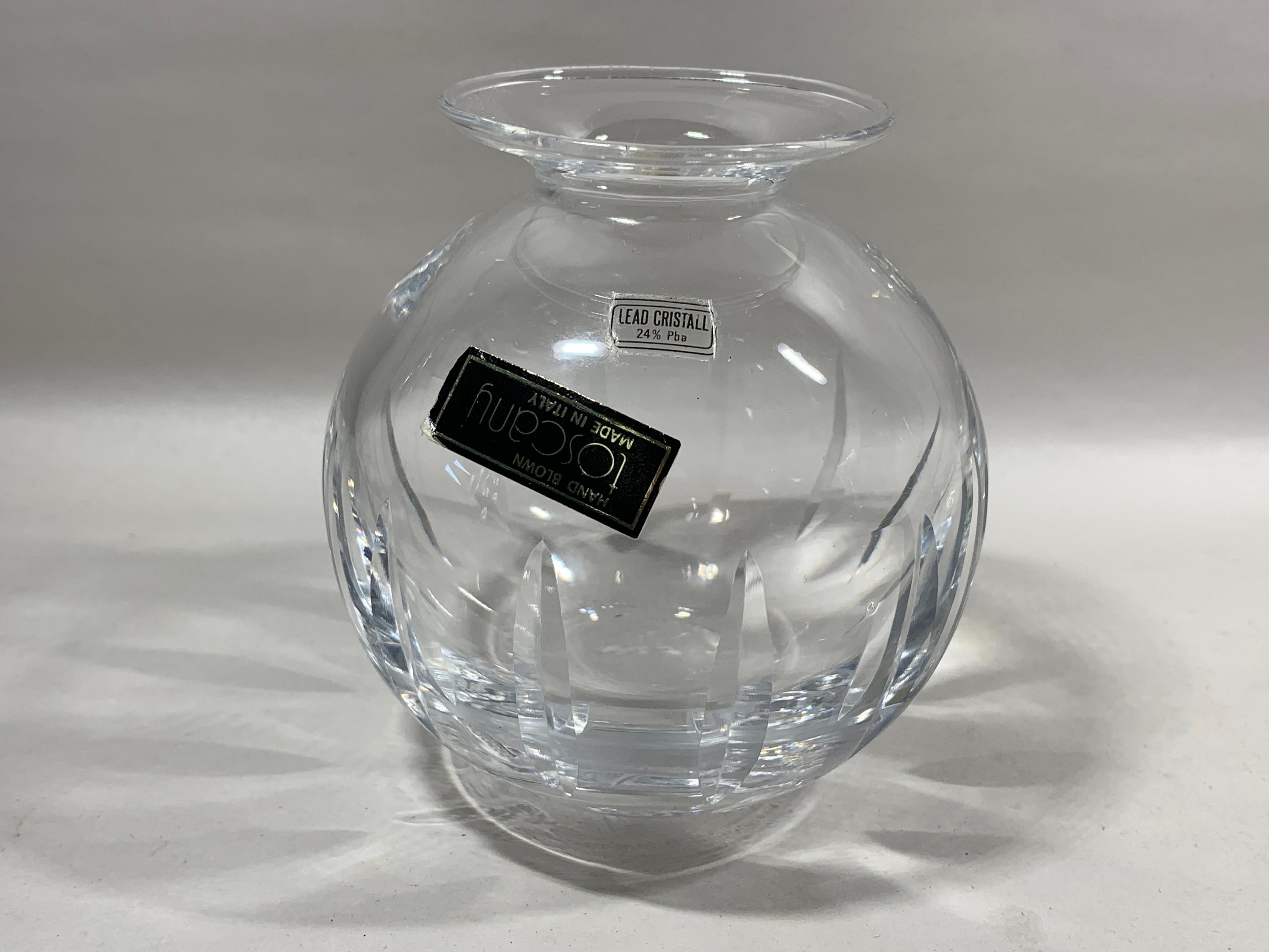 Toscany Hand-blown Lead Crystal Vase Made in Italy - Etsy