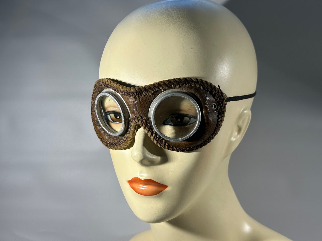 Vintage Leather Goggles - Etsy