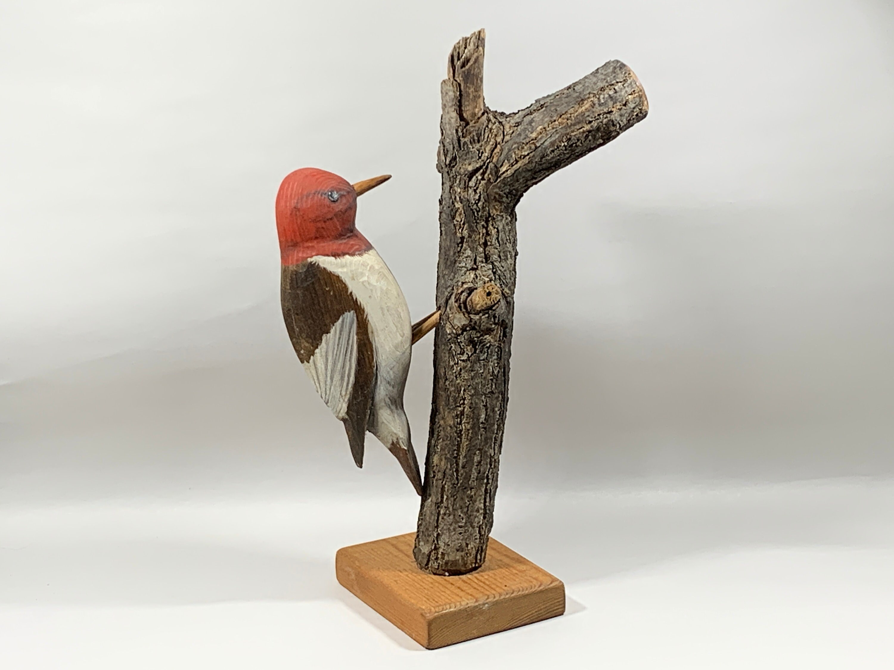 Collectibles Ann Olson Redheaded Woodpecker Crate Prospects Folk Art ...