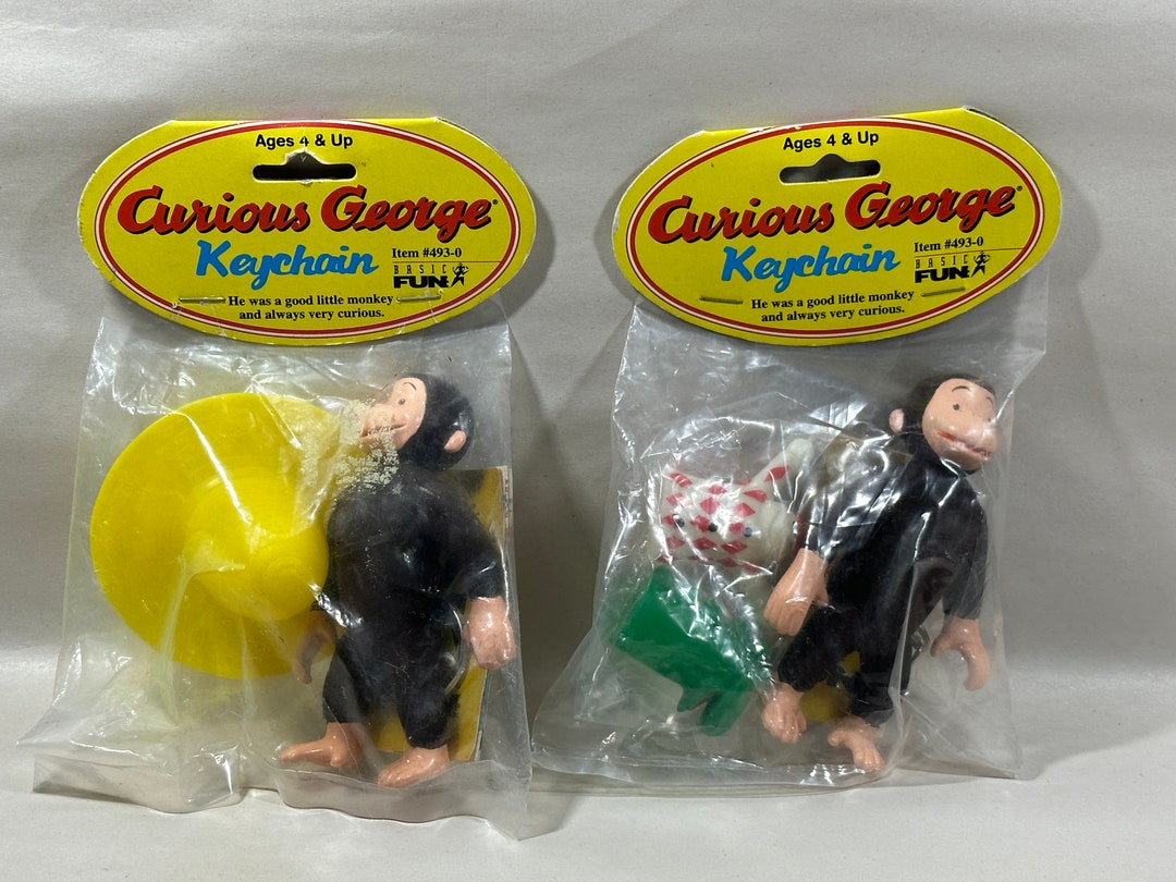 Curious George Basic Fun Keychains Two Available Sold - Etsy