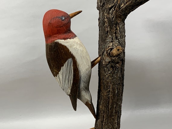 Collectibles Ann Olson Redheaded Woodpecker Crate Prospects Folk Art ...