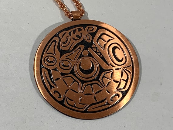 Bell Trading Post Copper Medallion on Copper Chain - Gem