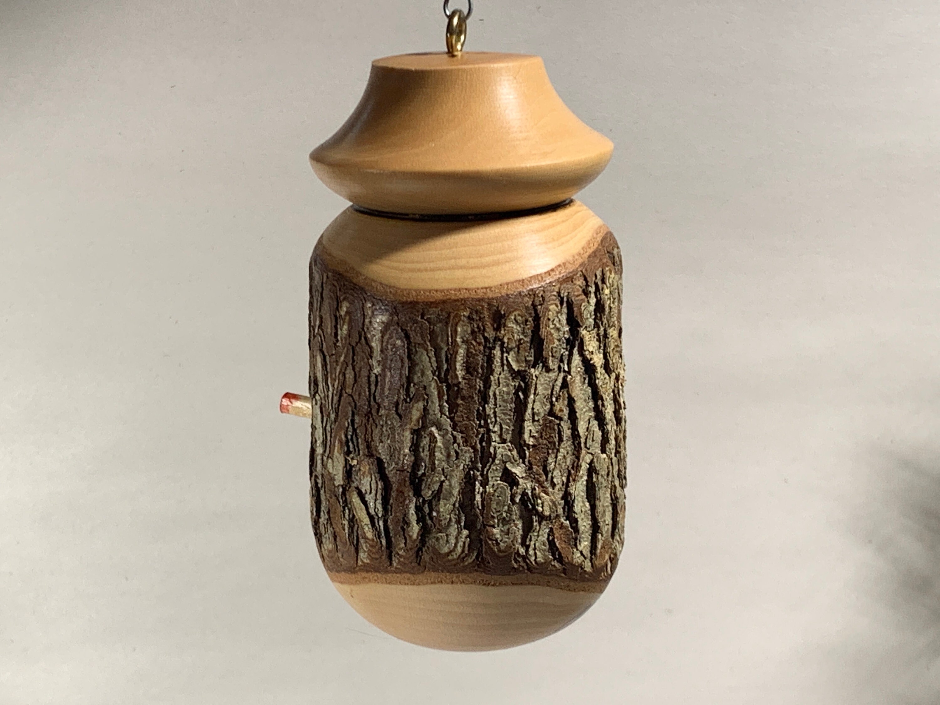 Signed Charles Ray Huskey Turned Wood Birdhouse Ornament - Etsy