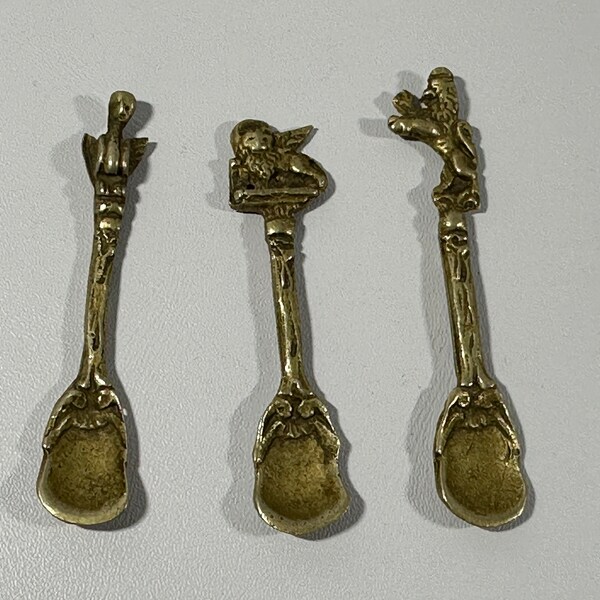 Brass Salt Spoon - Etsy