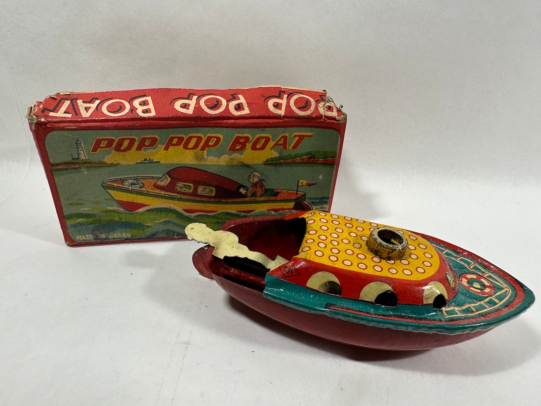 T.K. Toys Metal Pop-pop Boat With Original Box - Etsy