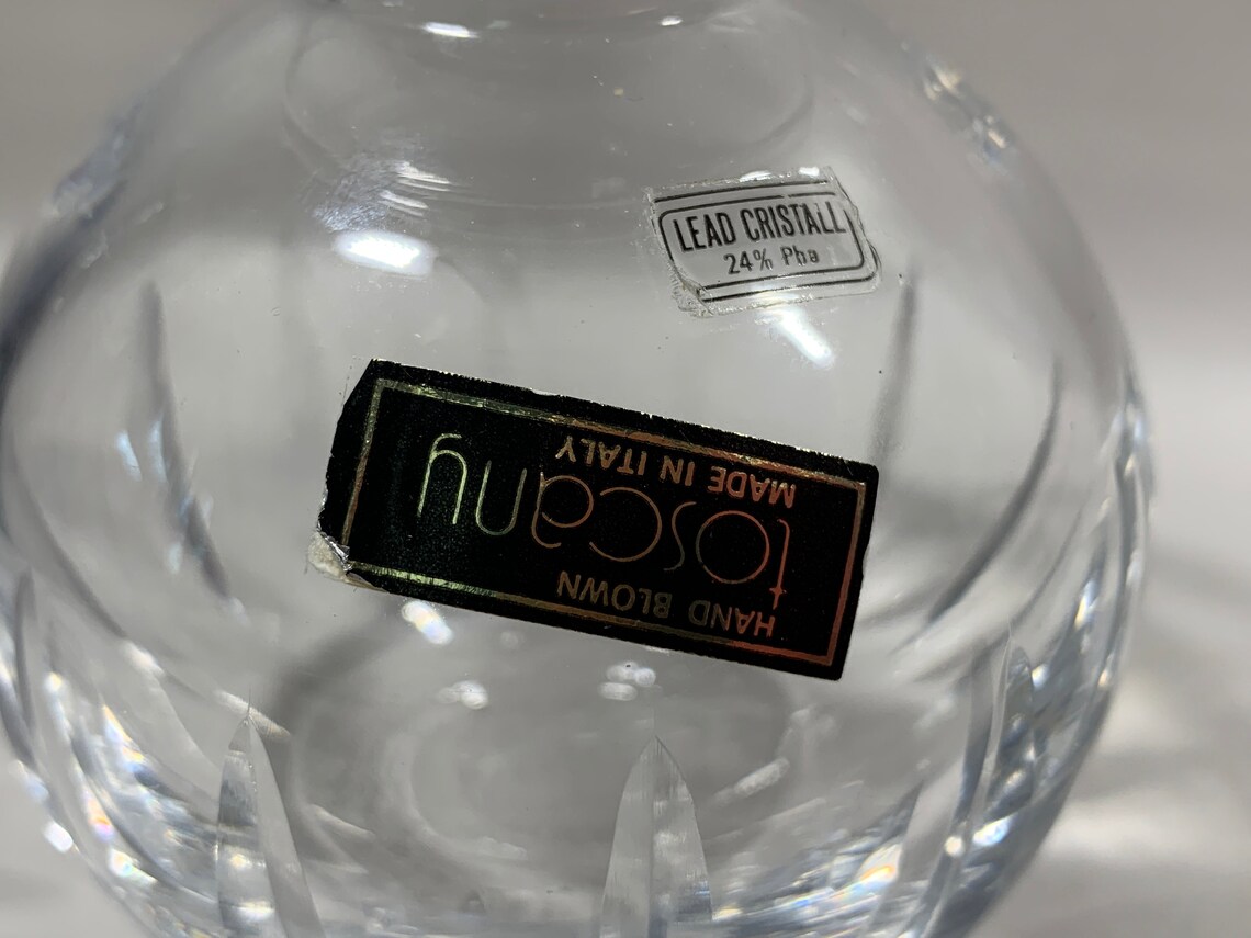 Toscany Hand-blown Lead Crystal Vase Made in Italy - Etsy