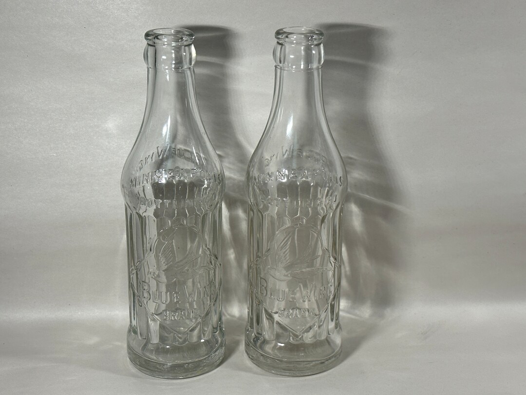 Blue Wing Brand Minneapolis Bottling Company Soda Bottles Sold ...