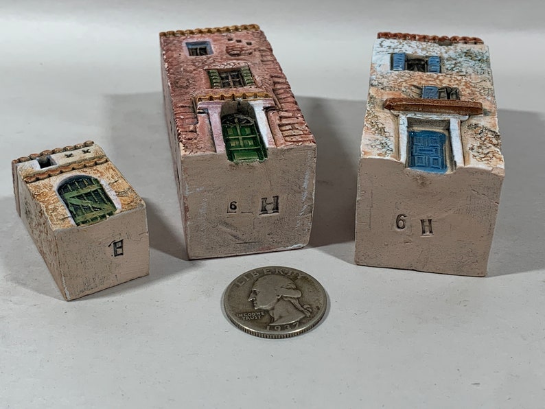 Gault France Miniature Ceramic Village Buildings Sold - Etsy