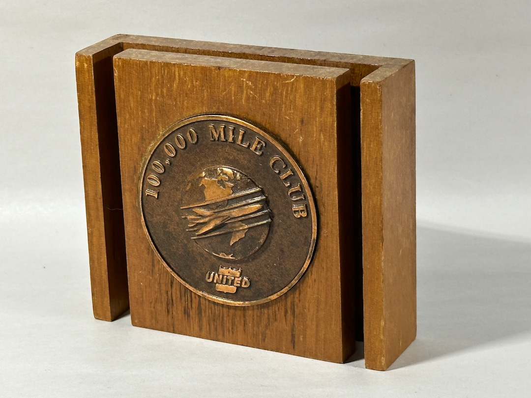 Vintage United Airlines 100,000 Mile Club Award - Etsy