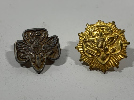 Set of Two Miniature Girl Scout Pins with Bonus Normal Pin | Etsy