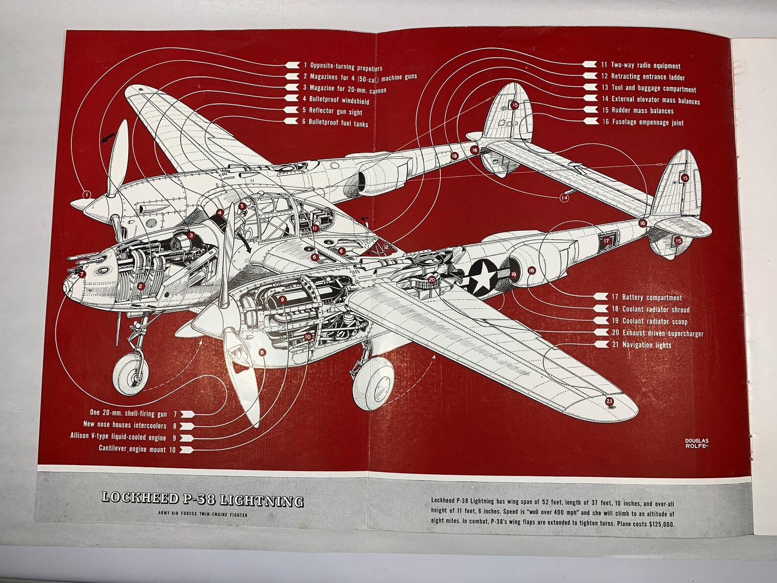 Lockheed Aircraft Evolution of the Lightning P-38 Plus Joe | Etsy