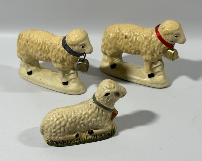 Kate Kiely Sweetgrass Studios Chalkware Sheep Sold Individually - Etsy