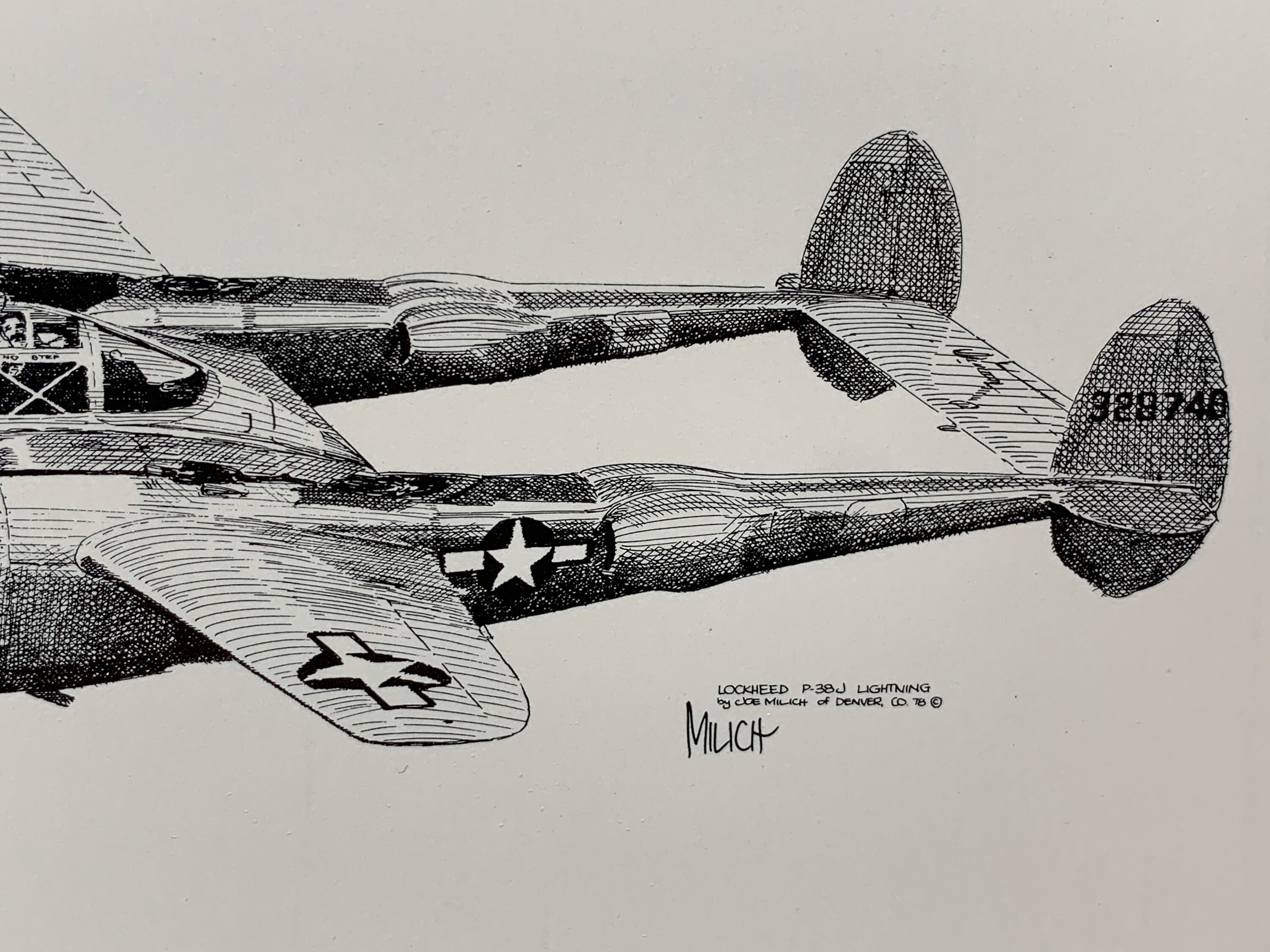 Lockheed Aircraft Evolution of the Lightning P-38 Plus Joe | Etsy