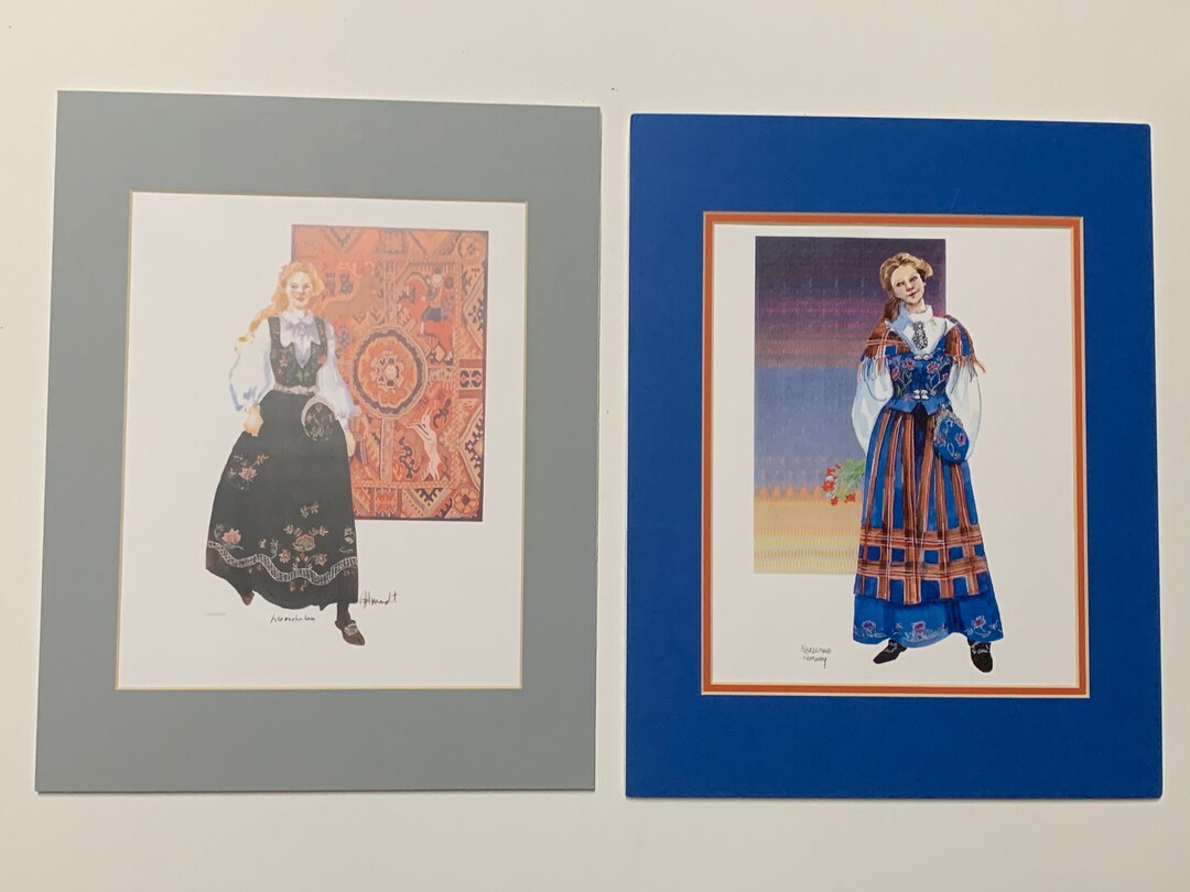Sharon Aamodt Norwegian Bunad Prints ONE Available - Etsy