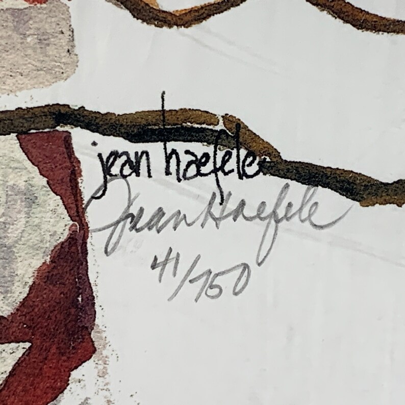 Jean Haefele 'lost and Found' Signed Numbered Print - Etsy