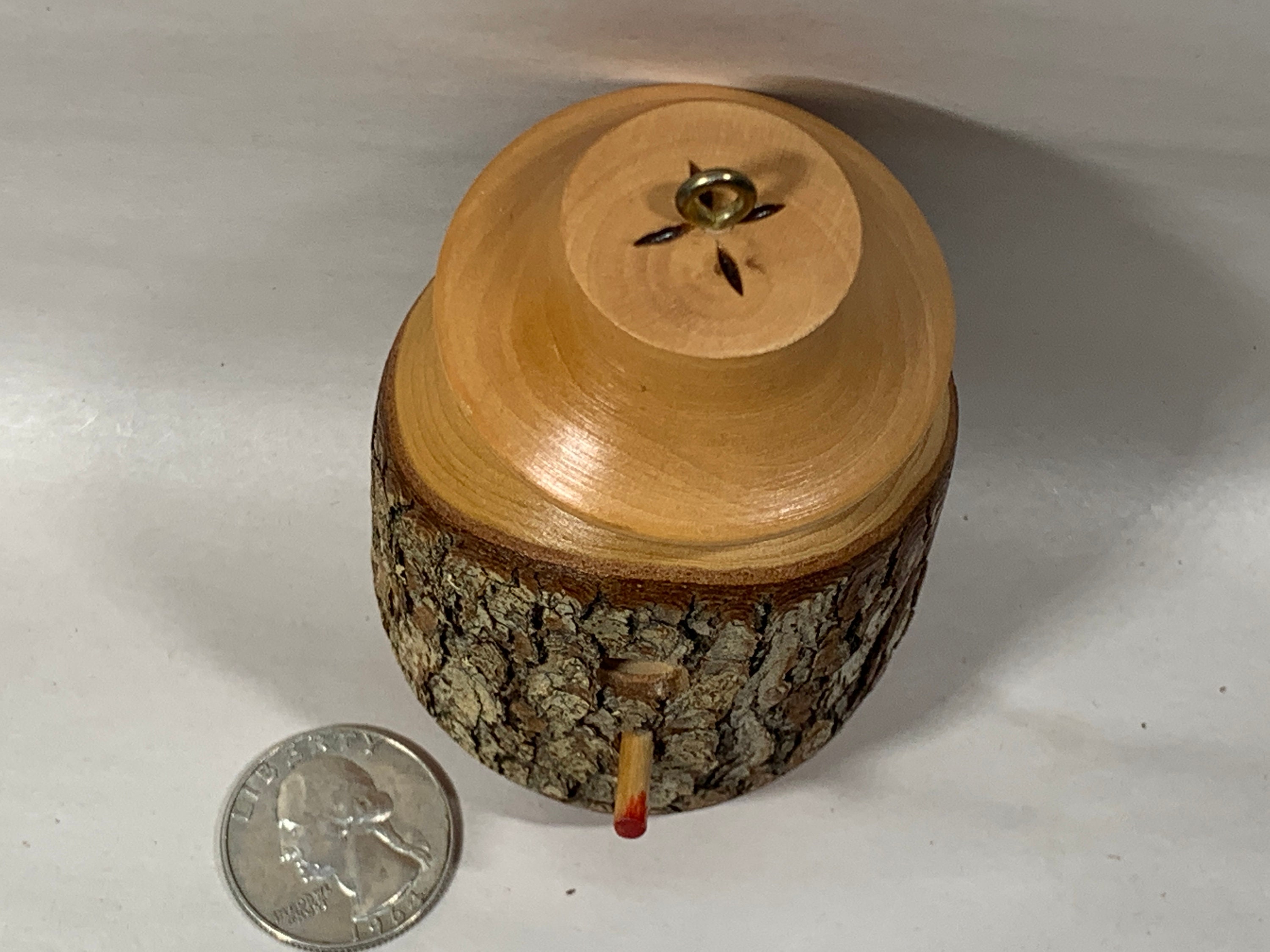 Signed Charles Ray Huskey Turned Wood Birdhouse Ornament - Etsy