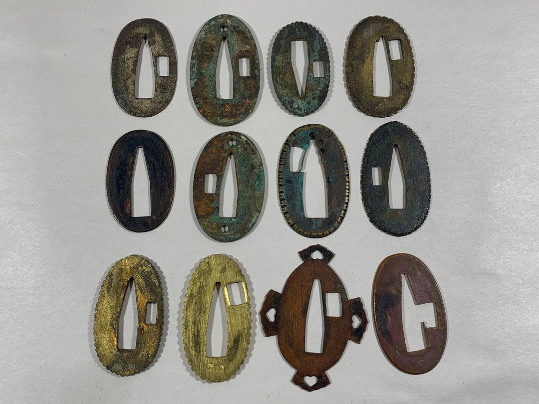 Vintage Japanese Sword Seppa Set of 12 - Etsy
