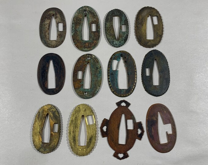 Vintage Japanese Sword Seppa Set of 12 - Etsy