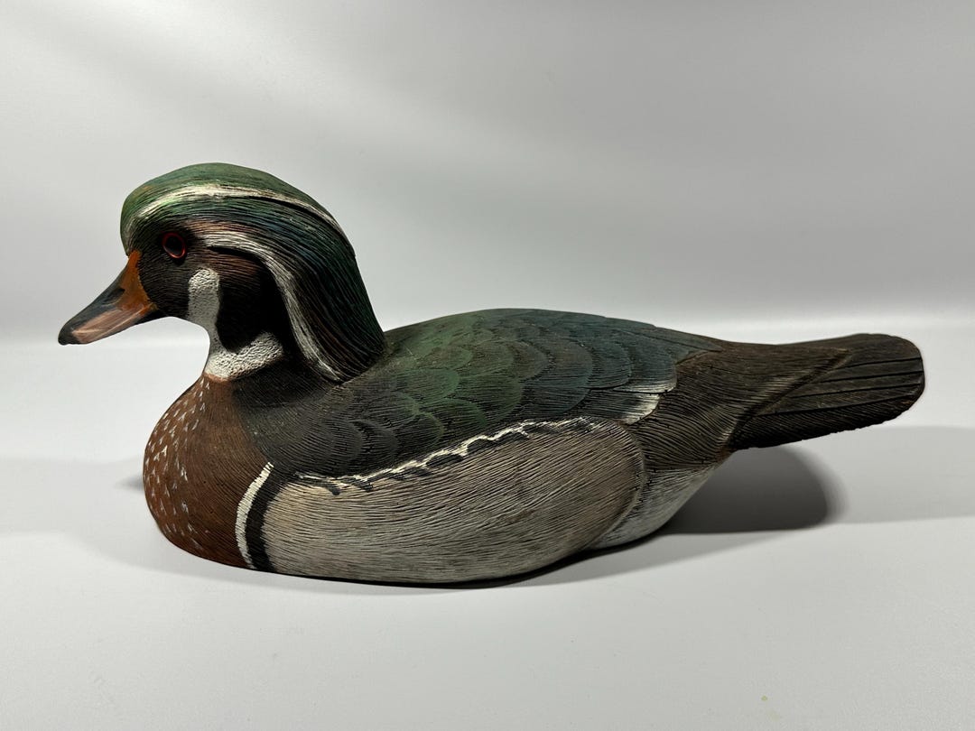 Joe Revello Carved and Painted Wood Duck - Etsy