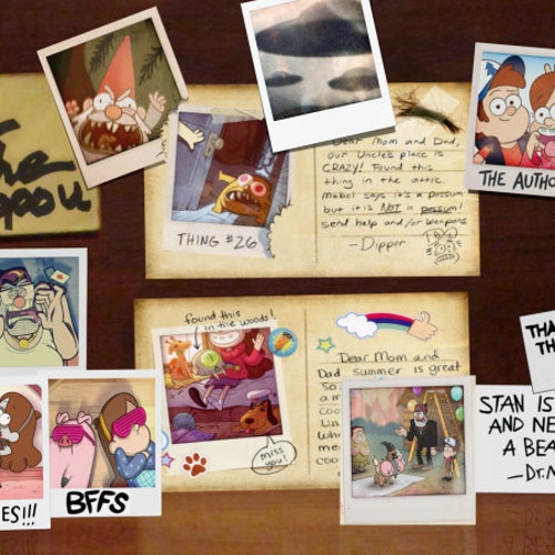 MINI Gravity Falls Inspired Sticker Sheet Set 2. Illustration | Etsy