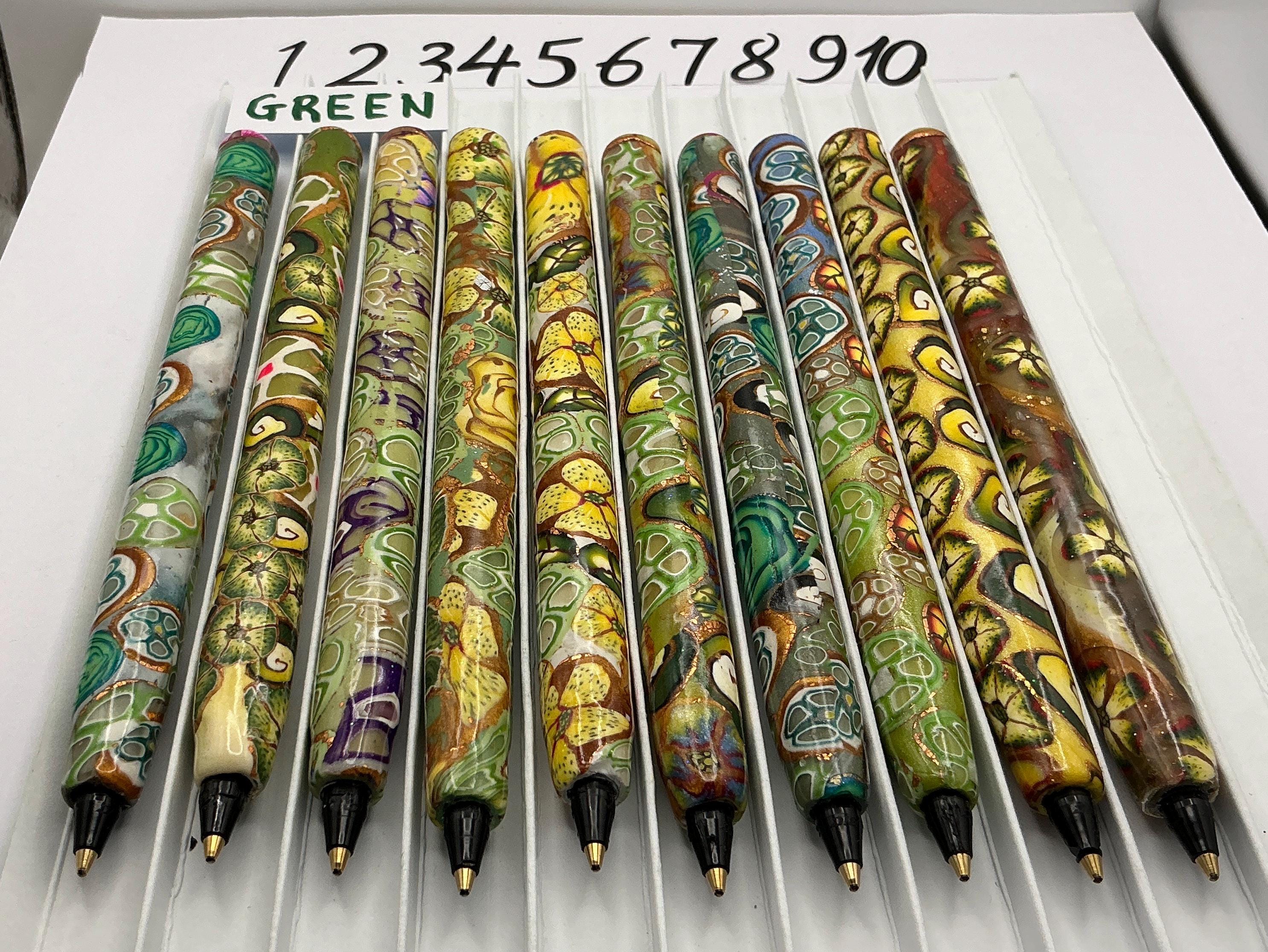 Designer’s Polymer Clay Cover Pen,(green) - Etsy
