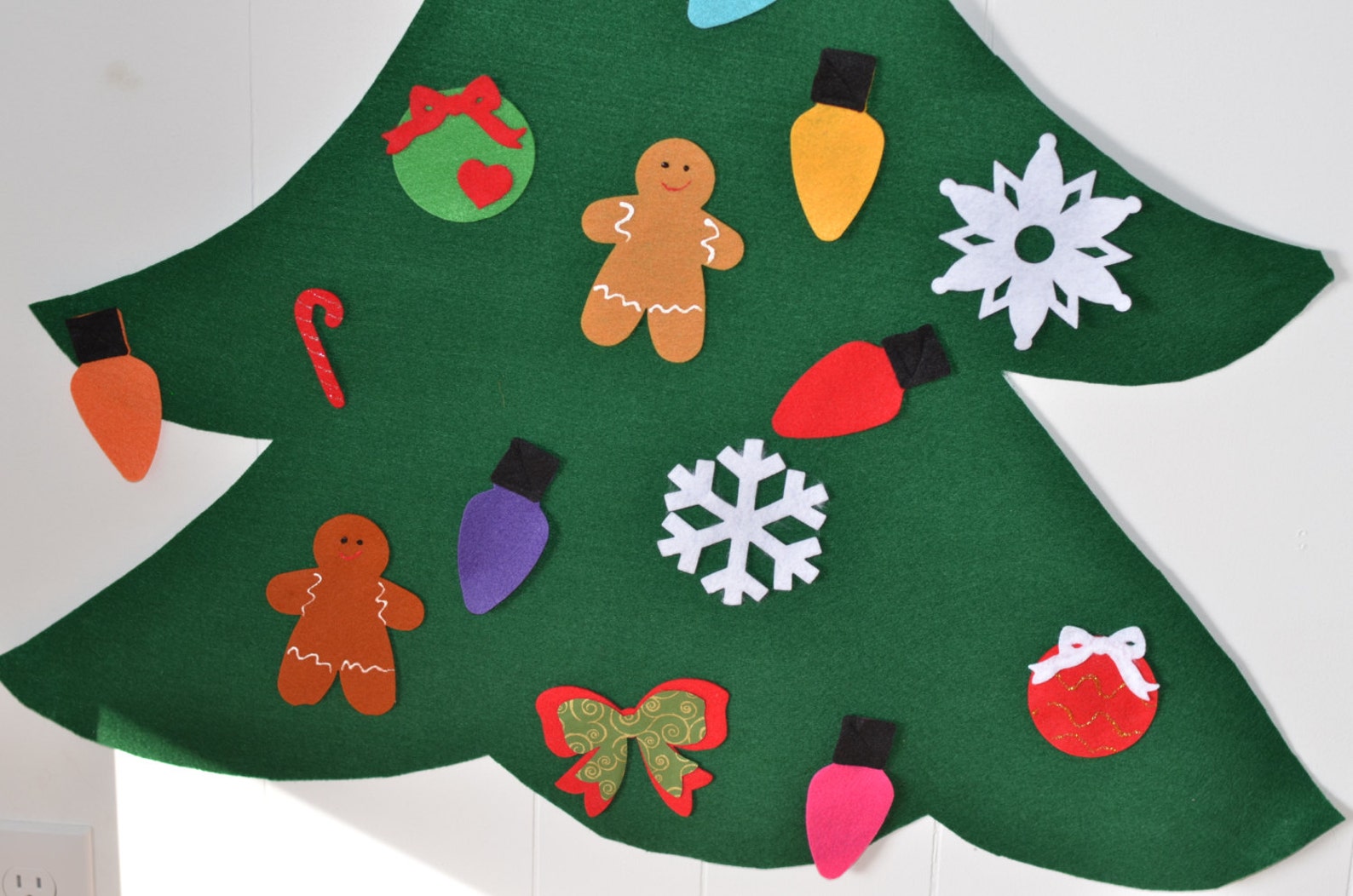 Felt Christmas Tree for pretend play todder felt tree kids | Etsy