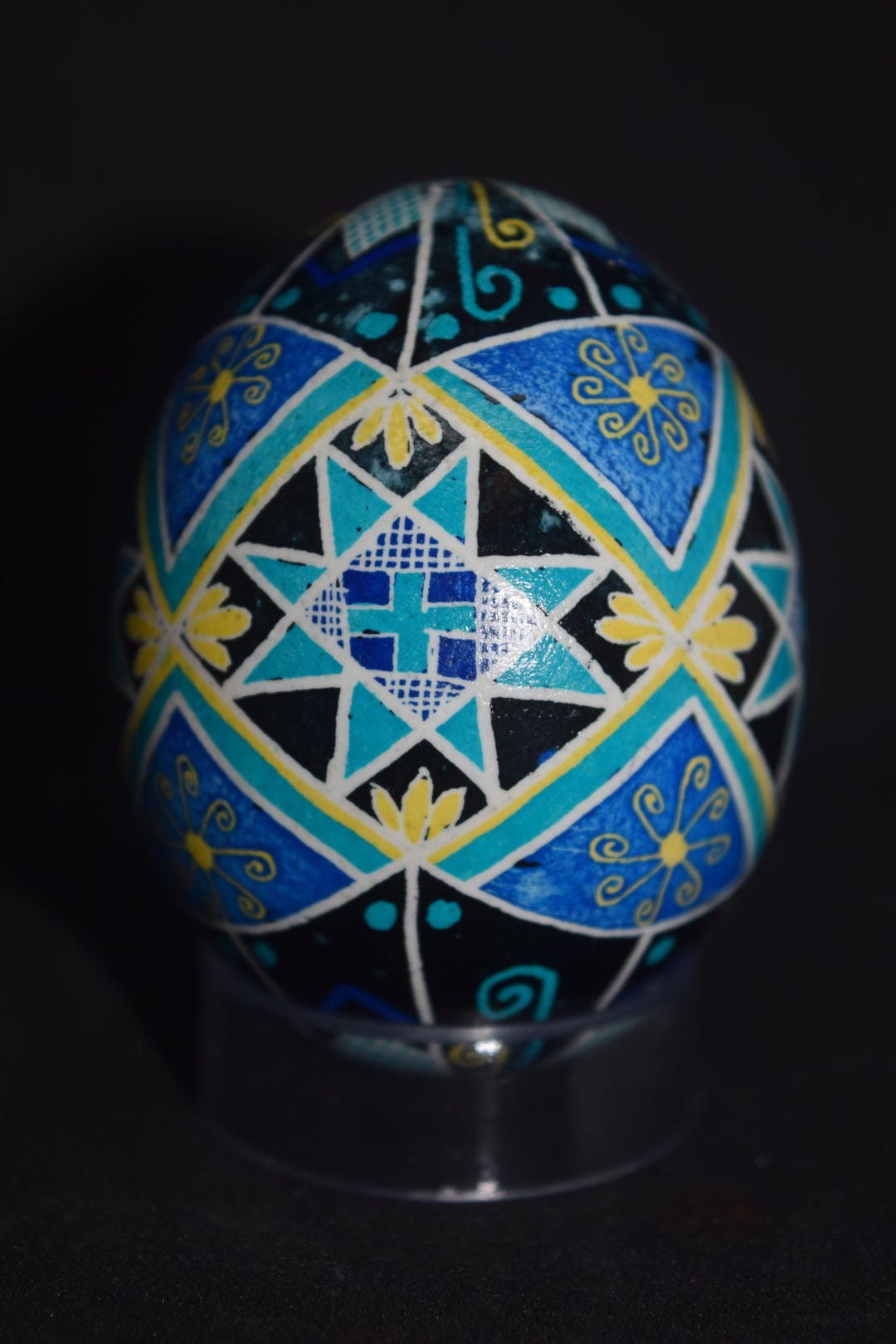 Pysanky, Ukrainian, Blue and Yellow Stars - Etsy