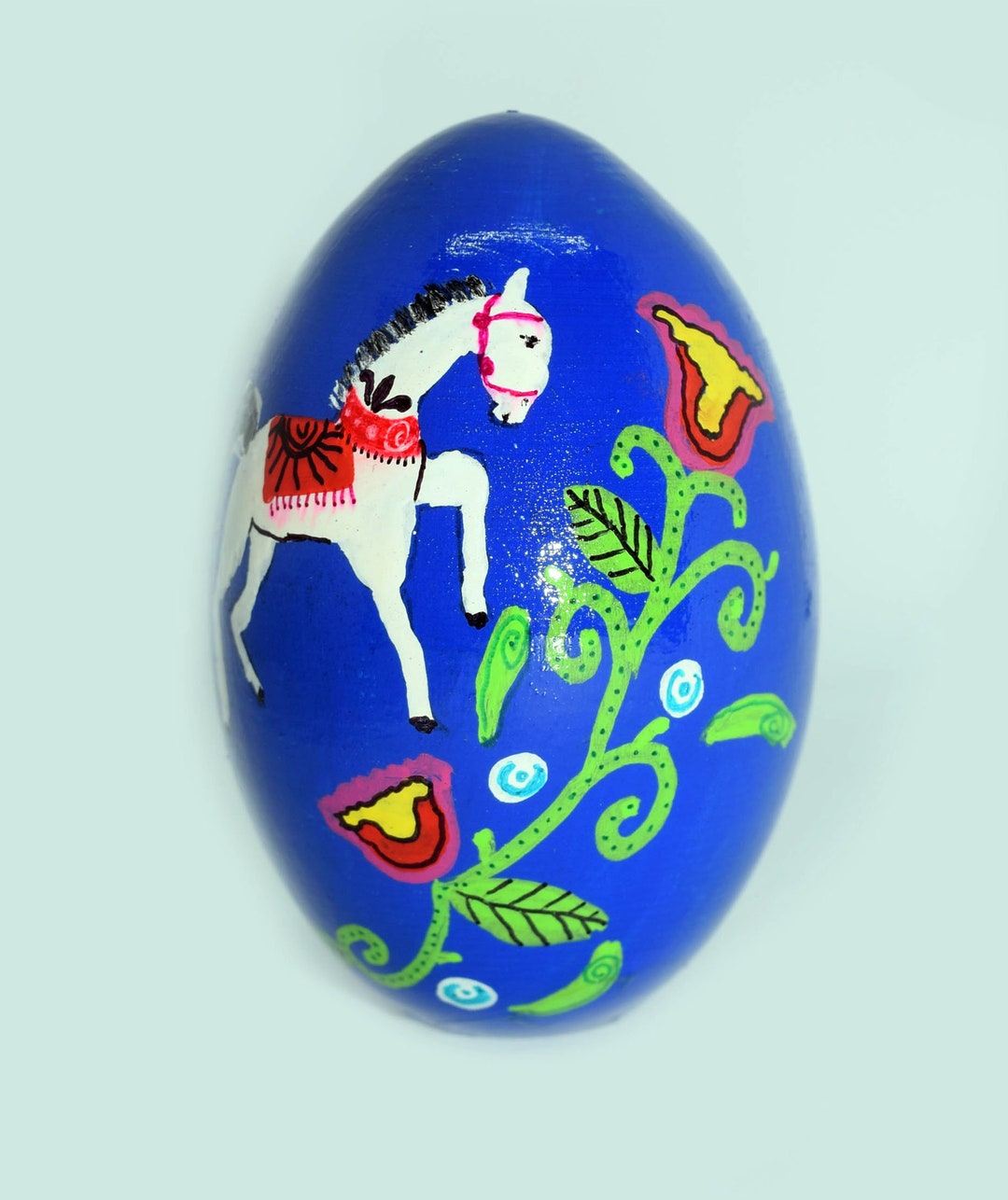 Wooden Egg - Horse - Etsy