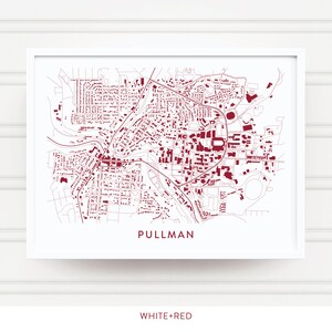 PULLMAN WASHINGTON Map Poster / College Town Map Gifts - Etsy