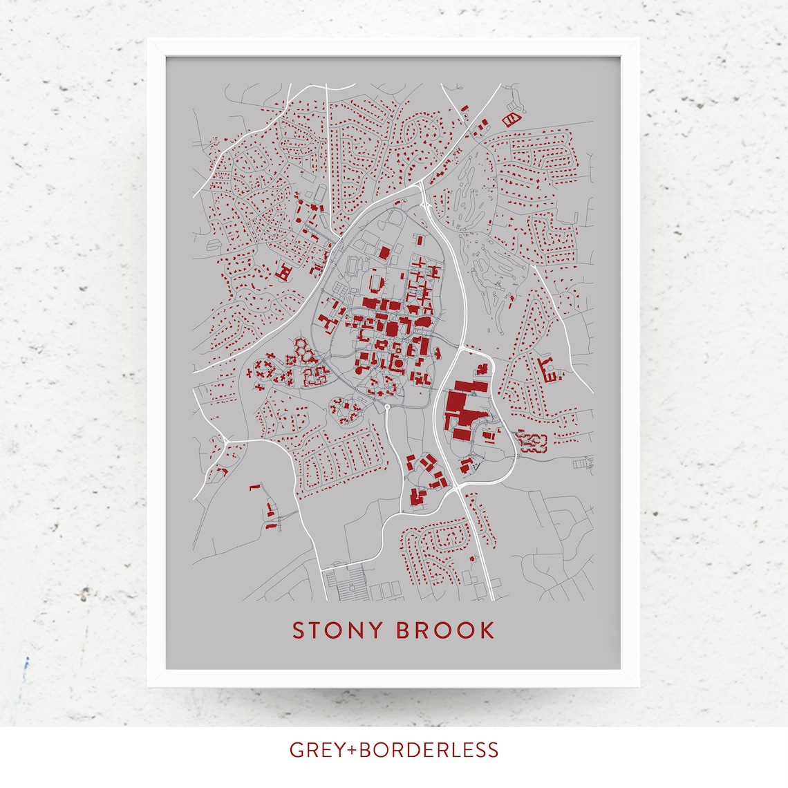STONY BROOK New York Map Poster / College Town Map Gifts - Etsy