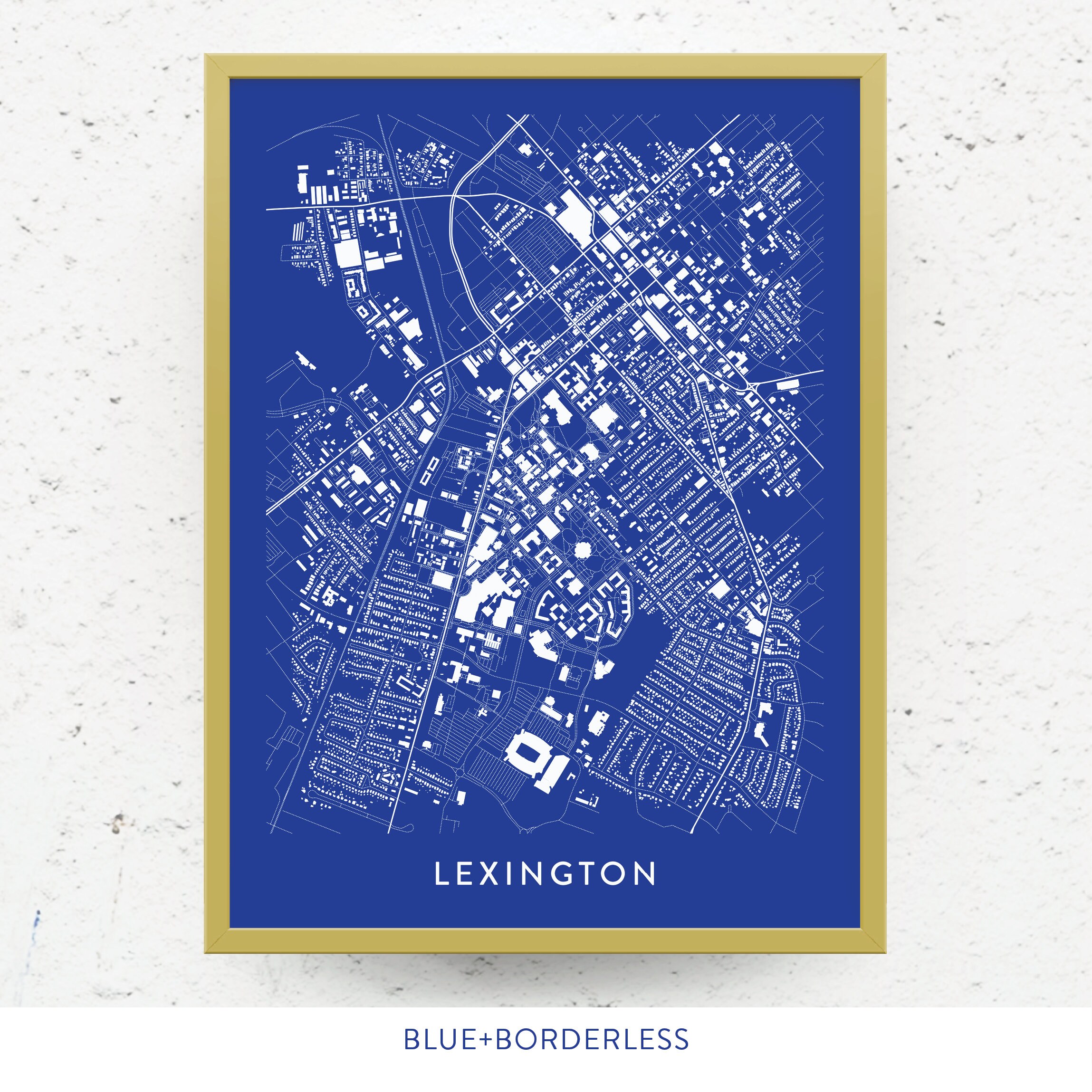 LEXINGTON KENTUCKY Map Poster / College Town Map Gifts | Etsy