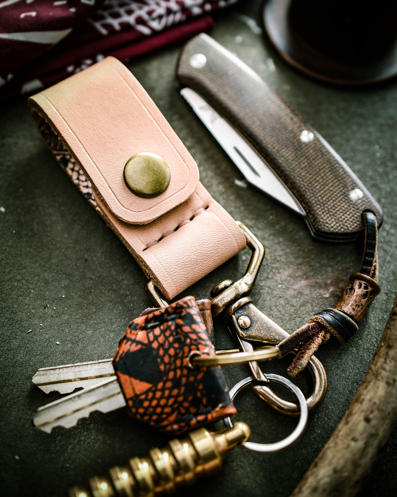 The Warden Horween Leather Key Dangler - Etsy