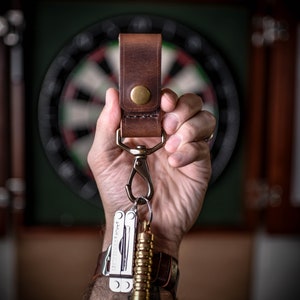 The Warden Horween Leather Key Dangler - Etsy